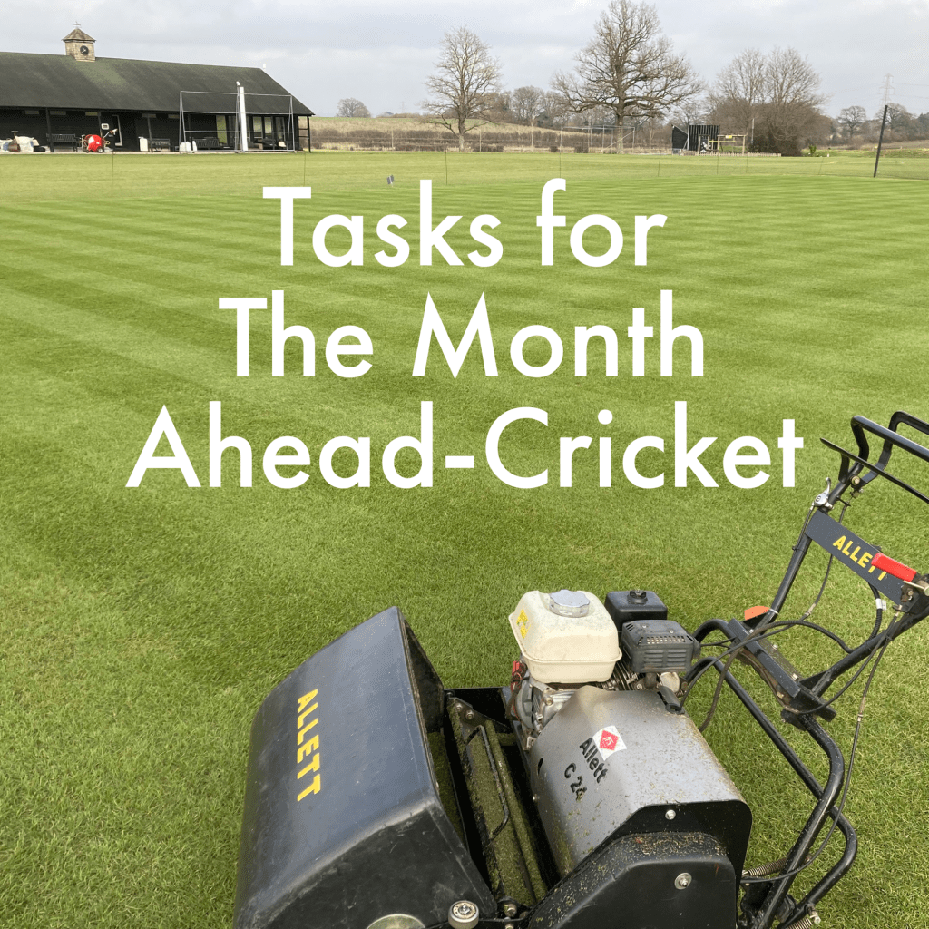 Cricket Squares Tasks for the Month- Archives | TurfCareBlog